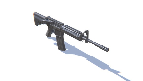 Assault Rifle AR M4 Low-poly 3D - TurboSquid 1800208