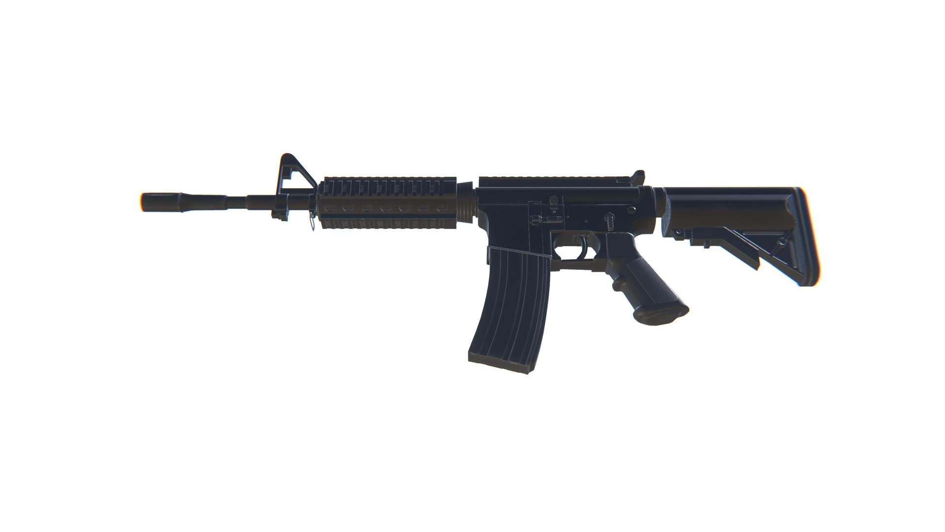 Assault Rifle AR M4 Low-poly 3D - TurboSquid 1800208