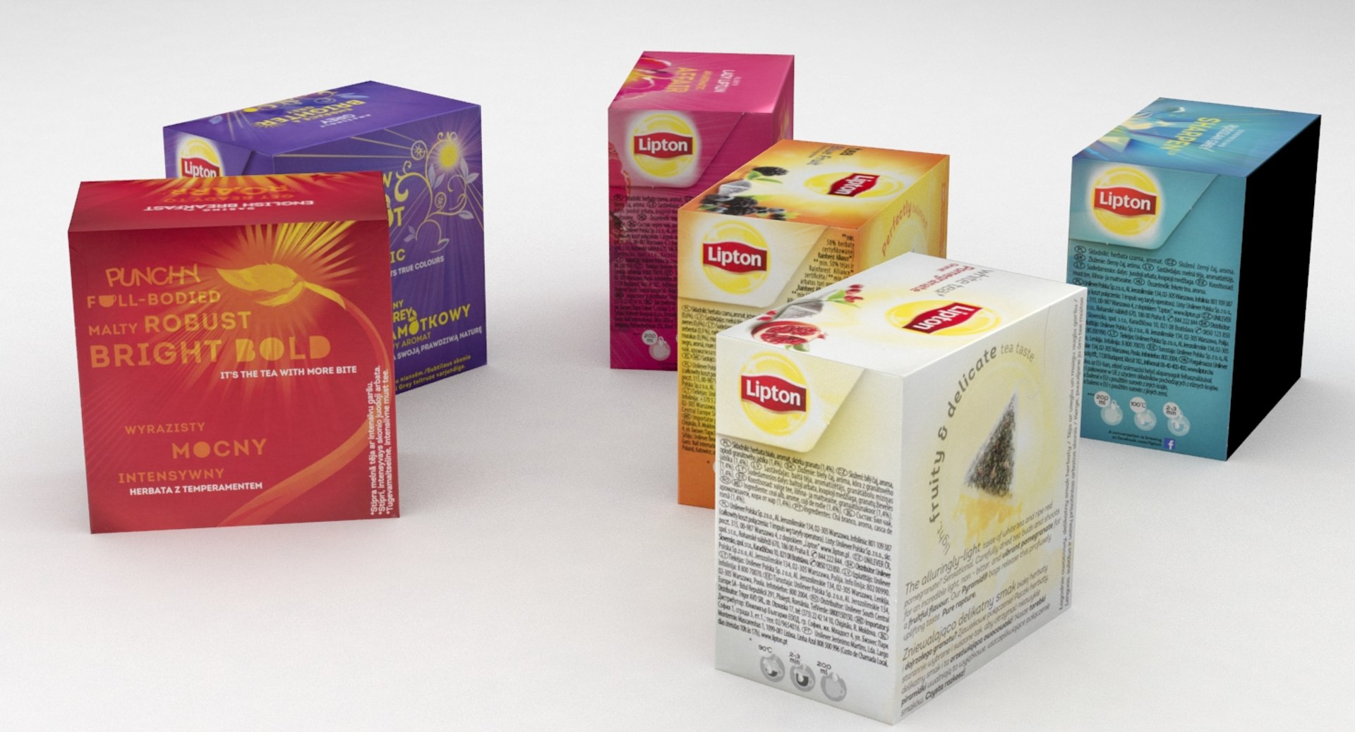 Lipton Tea Boxes 3D Model - TurboSquid 1231083