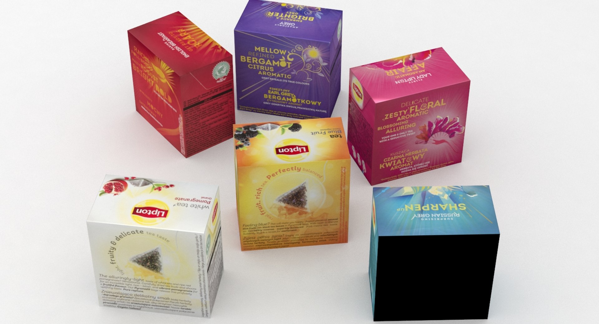 Lipton Tea Boxes 3D Model - TurboSquid 1231083