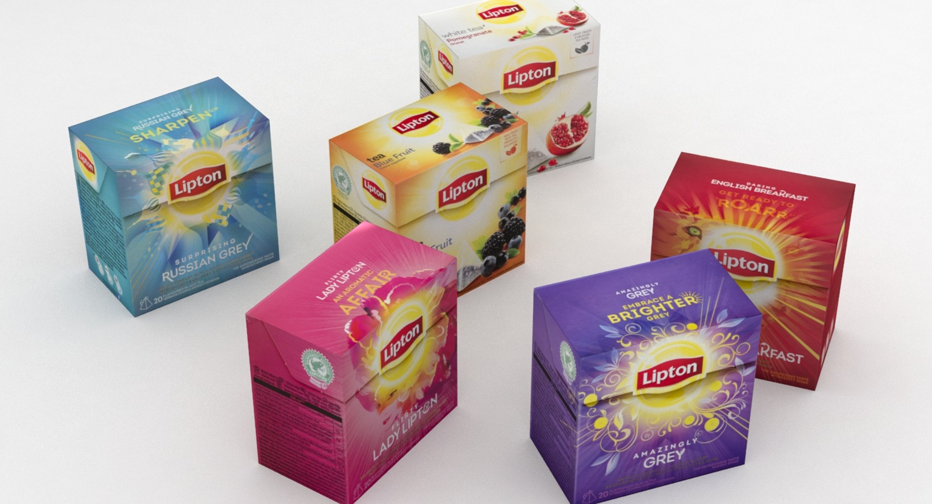 Lipton Tea Boxes 3D Model - TurboSquid 1231083