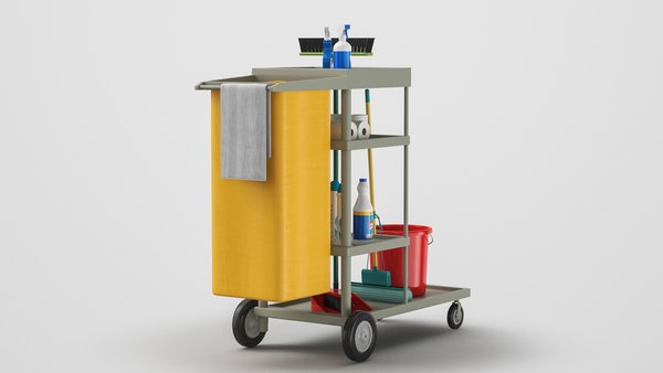 Cleaning Cart model - TurboSquid 1780606