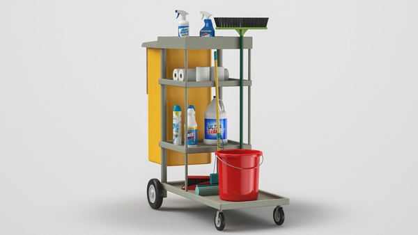 Cleaning Cart model - TurboSquid 1780606