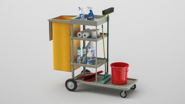 Cleaning Cart model - TurboSquid 1780606