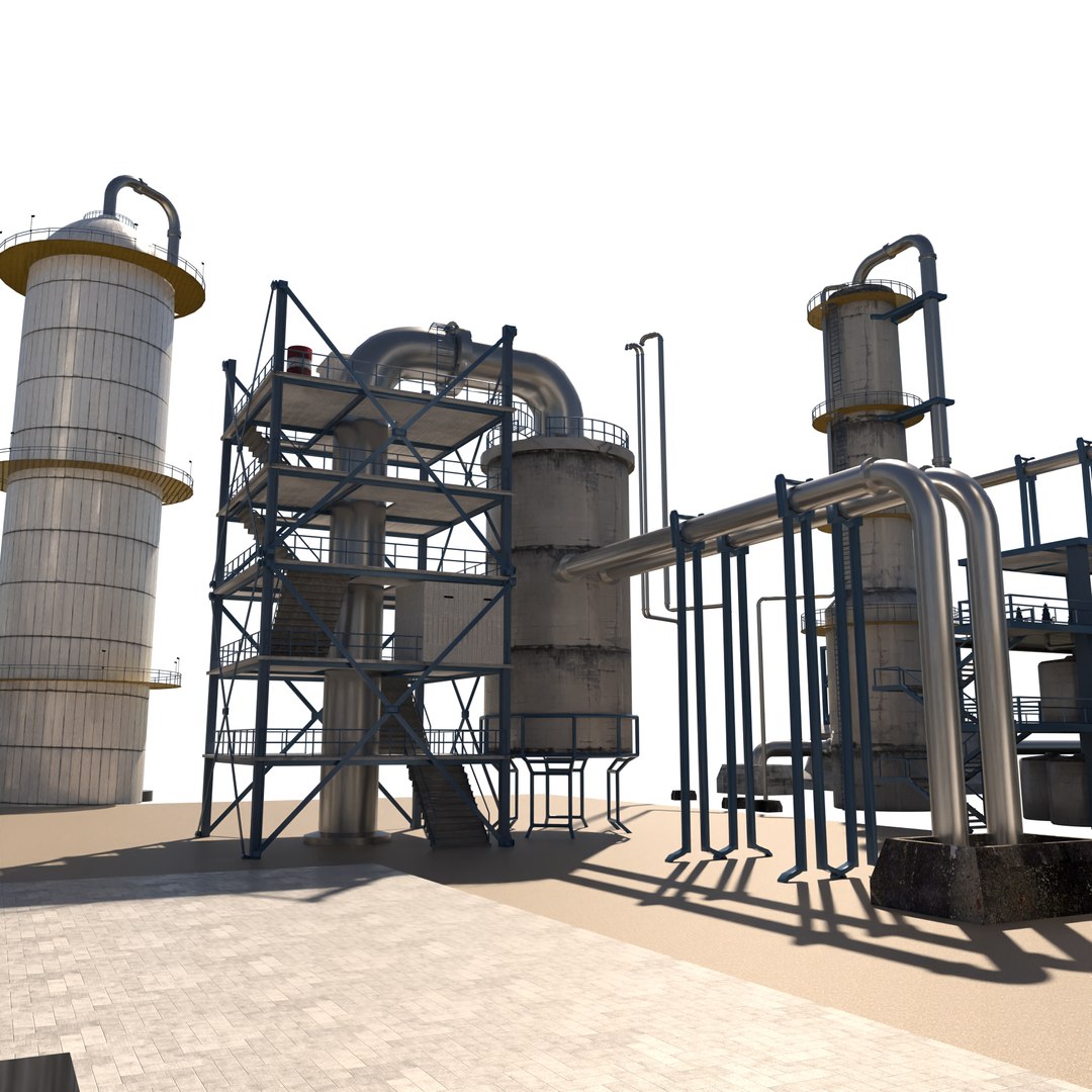 mega refinery 3d max
