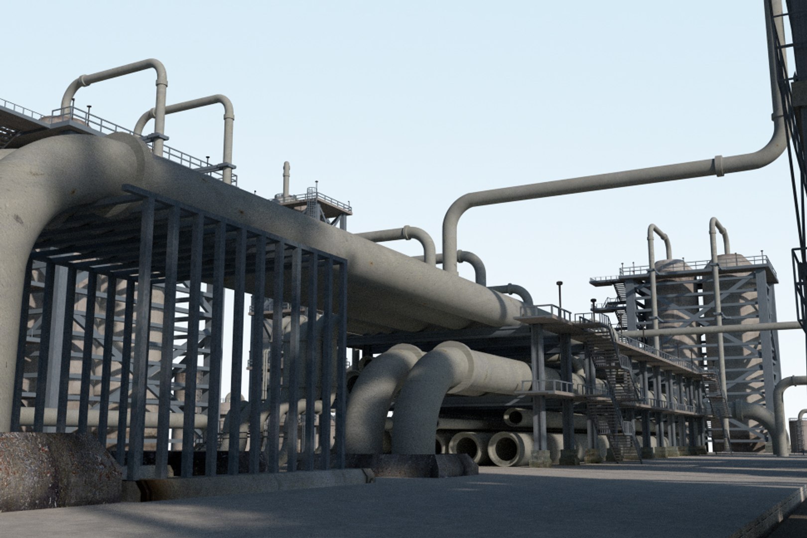 mega refinery 3d max