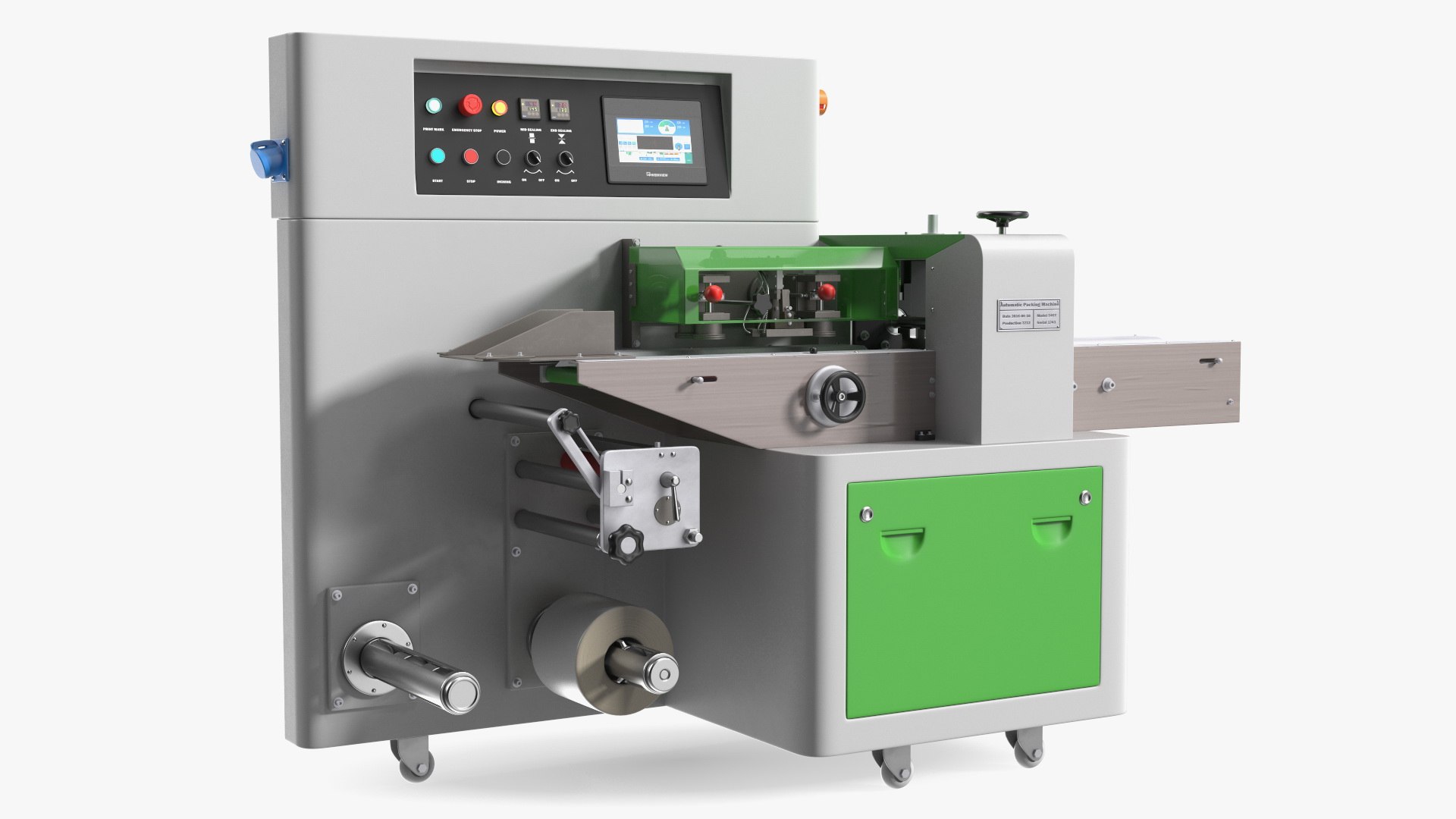 3D Horizontal Automatic Packing Machine Model - TurboSquid 2376905