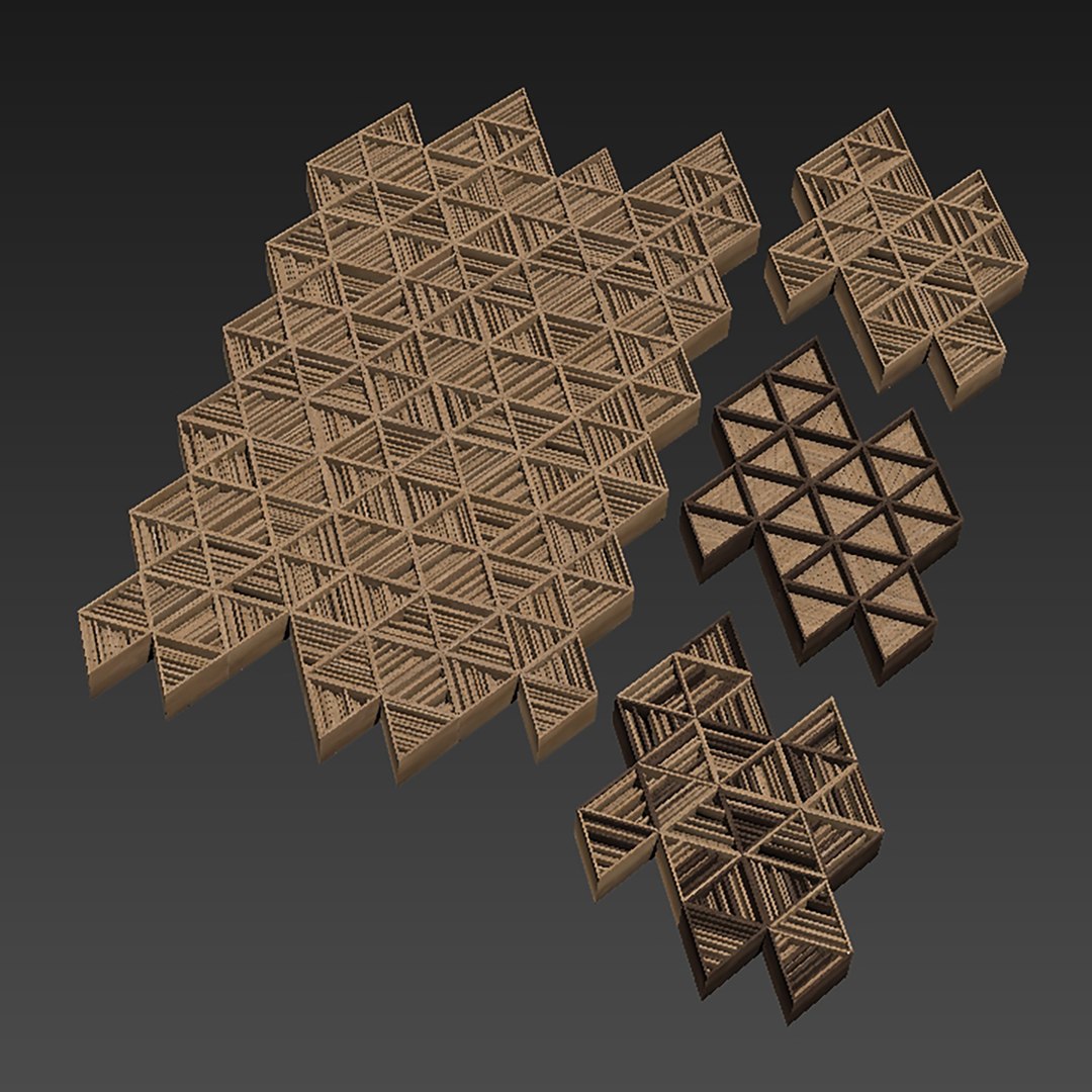 Decor Rail Triangle N4 Model - TurboSquid 1947833