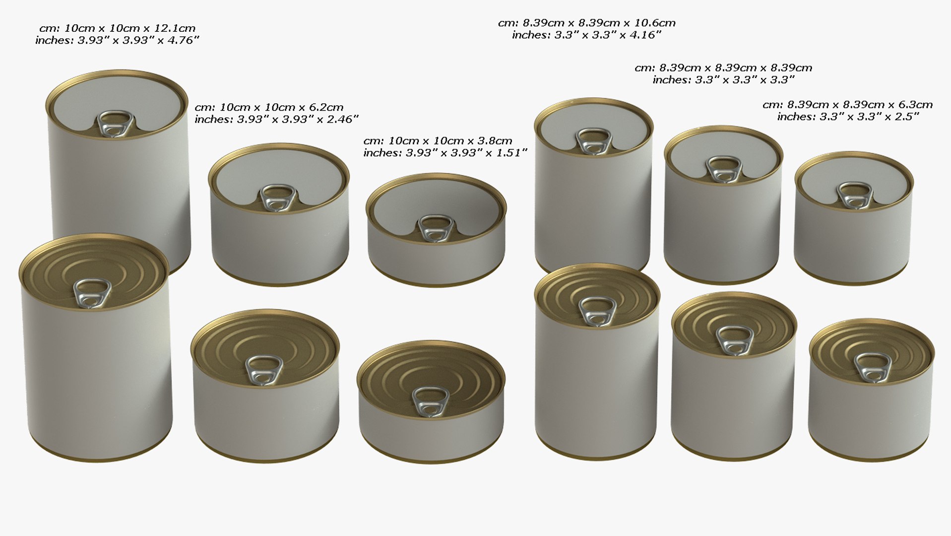 Tin Food Model - TurboSquid 1380441