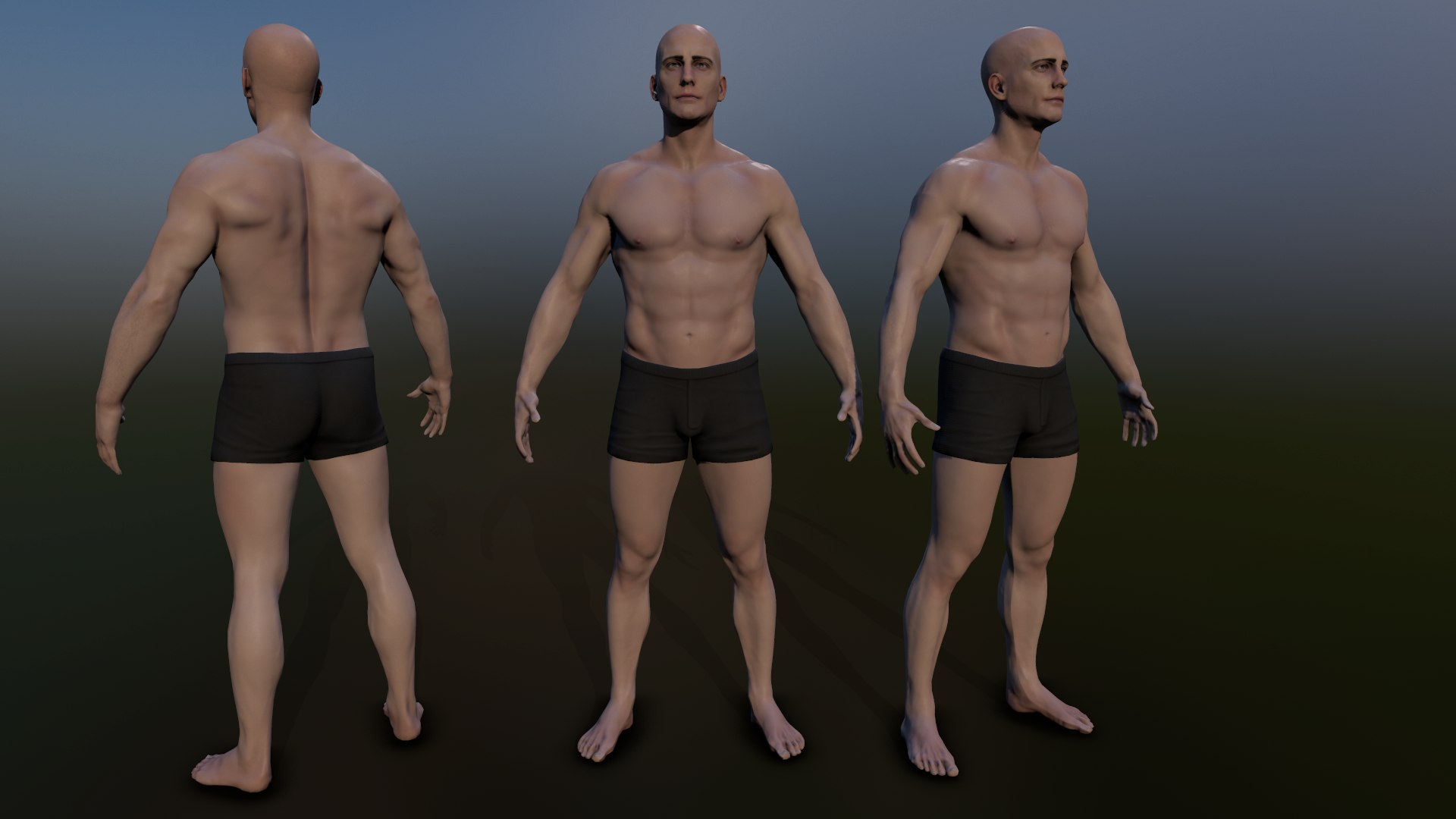 3D Male Character Human - TurboSquid 1676183