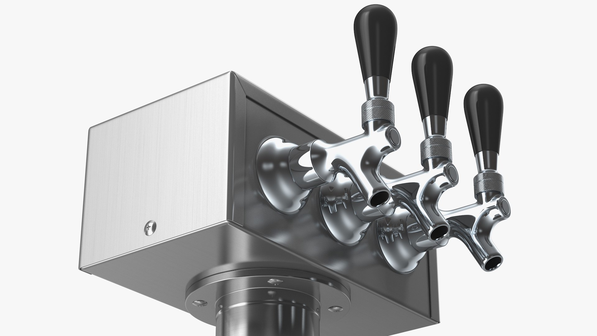 3D Triple Faucet Beer Tower - TurboSquid 1620923