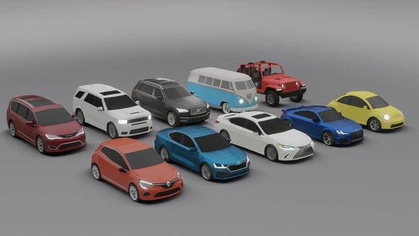10 cars skoda wrangler model - TurboSquid 1623379