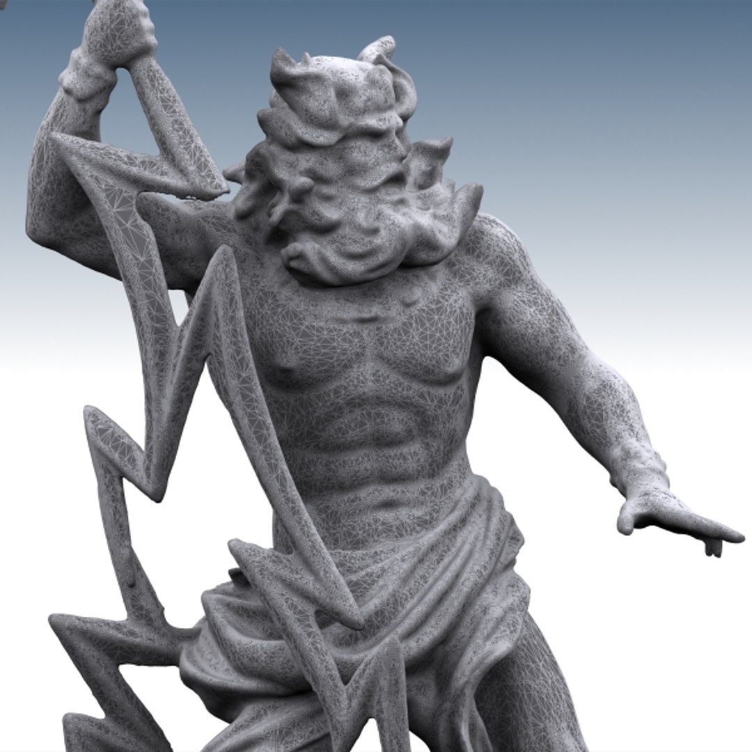 Zeus Statue 3d Max