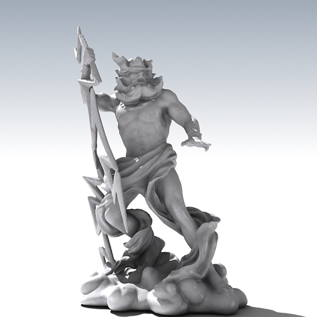 Zeus Statue 3d Max