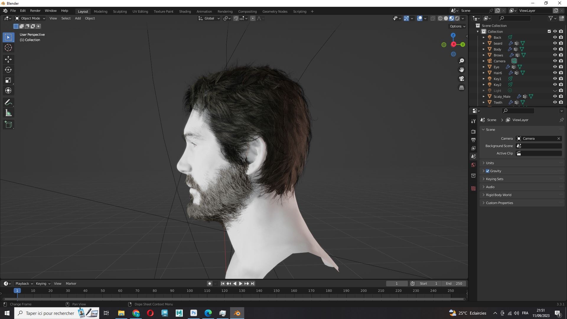 Realistic Women Bun Hairstyle 3D model - TurboSquid 2133352
