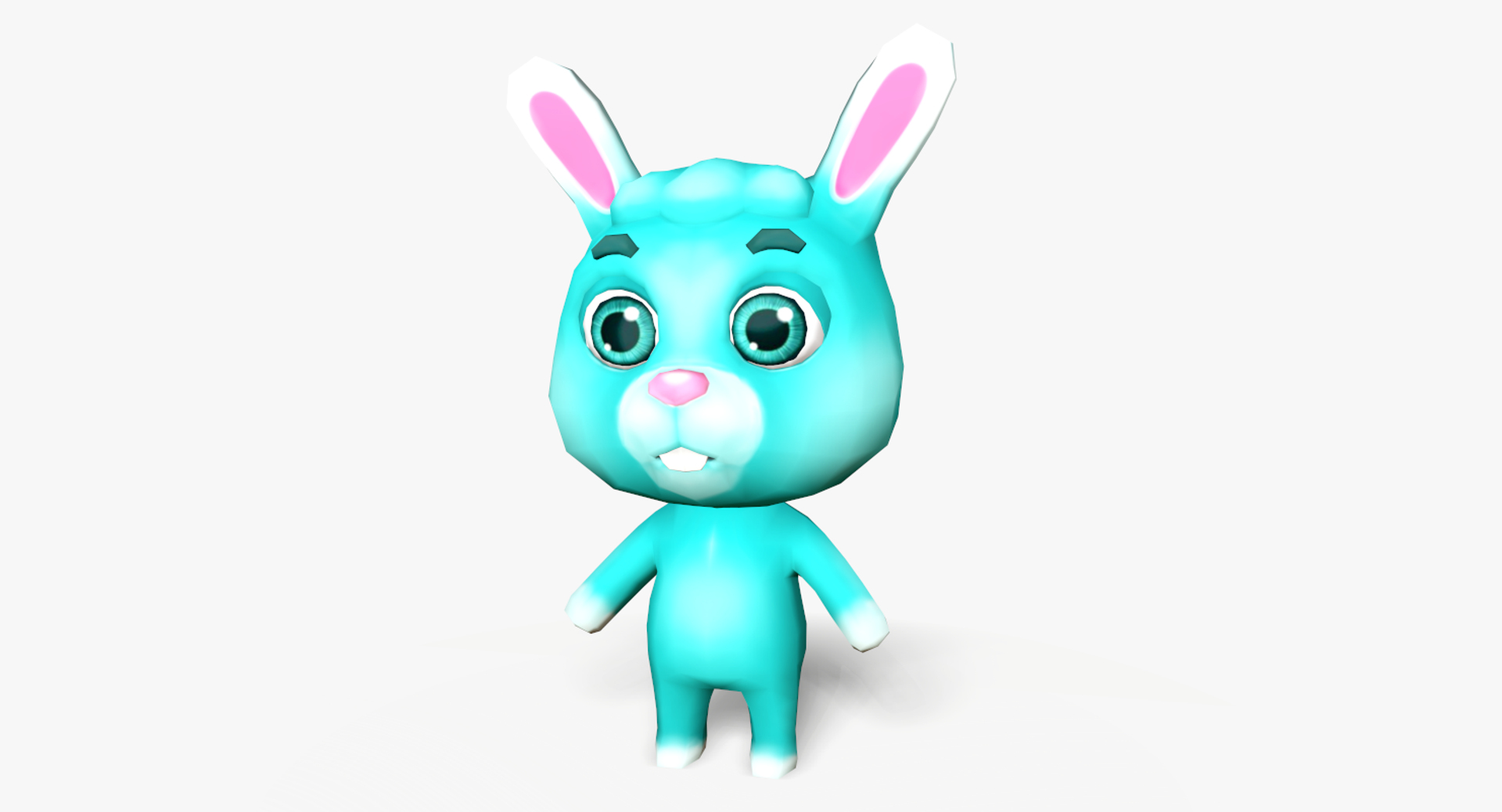 3D cute cartoon rabbit mobile model - TurboSquid 1395888