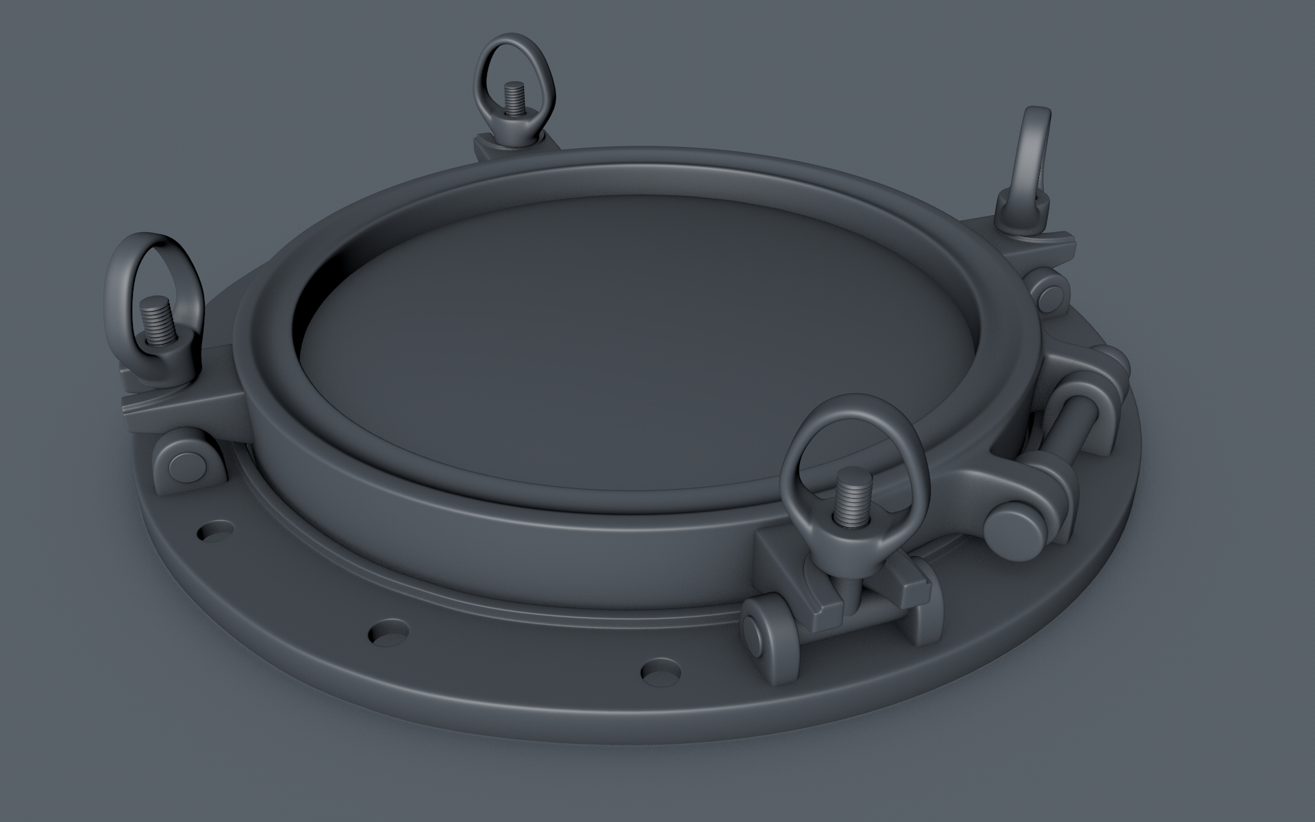 3d porthole hole model