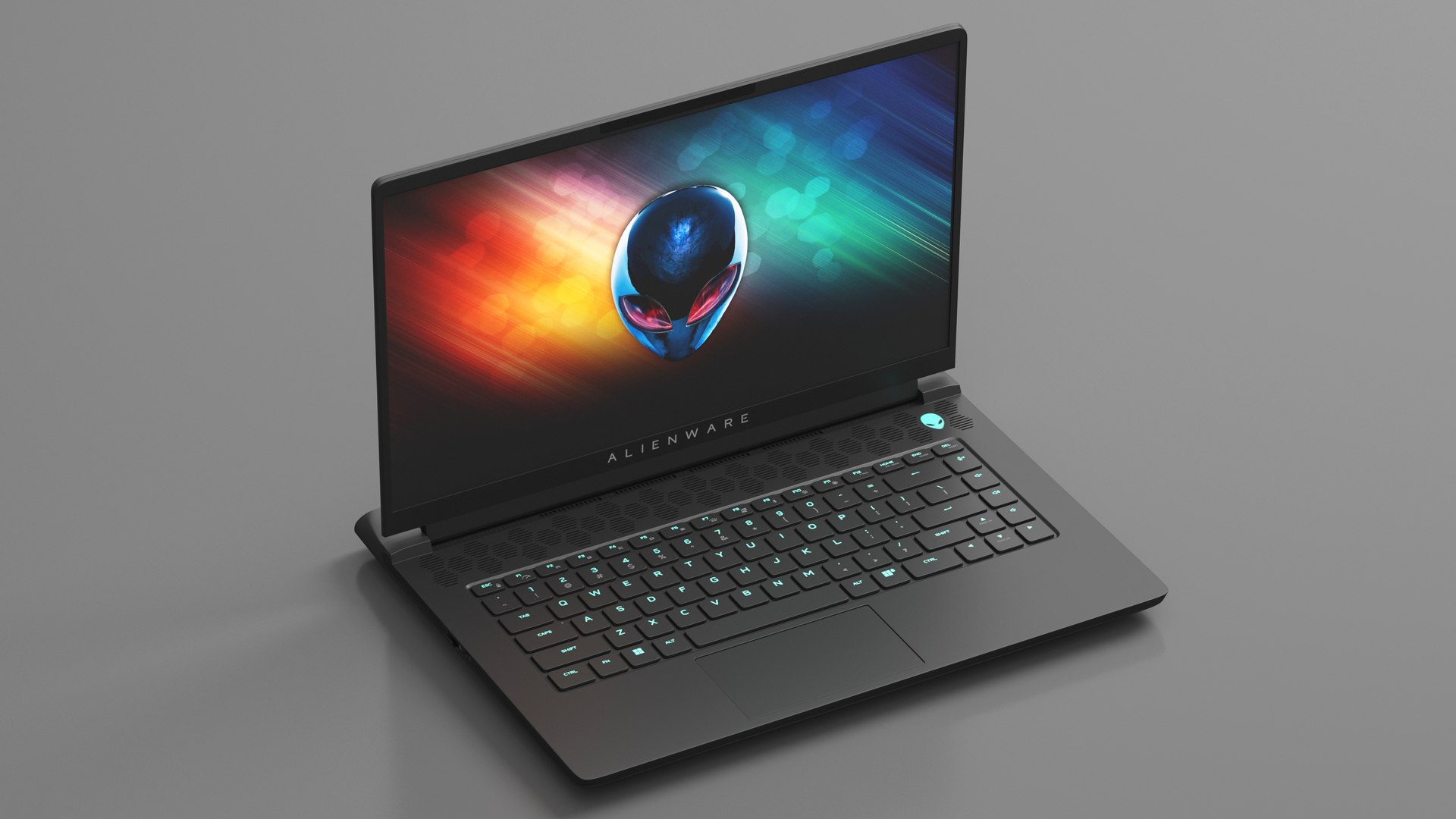 3D Gaming Laptop Alienware M15 R7 Turned On - TurboSquid 2080859