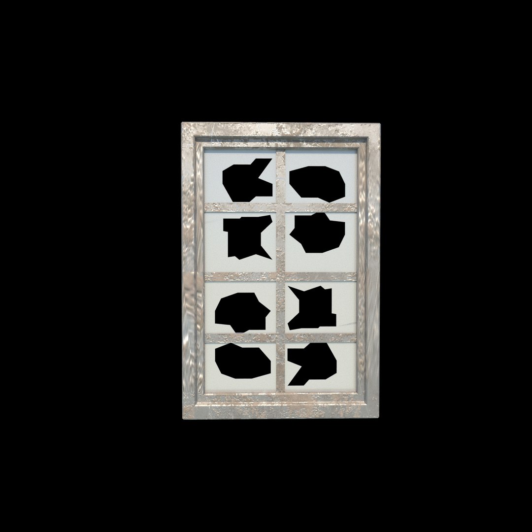 3D Broken Windows Low-poly 3D Model Model - TurboSquid 2334407