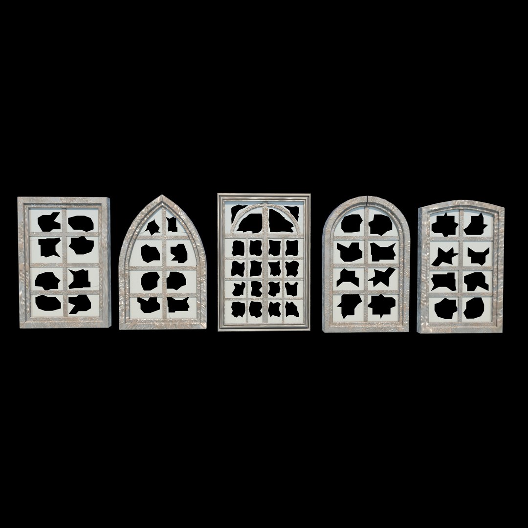 3D Broken Windows Low-poly 3D Model Model - TurboSquid 2334407