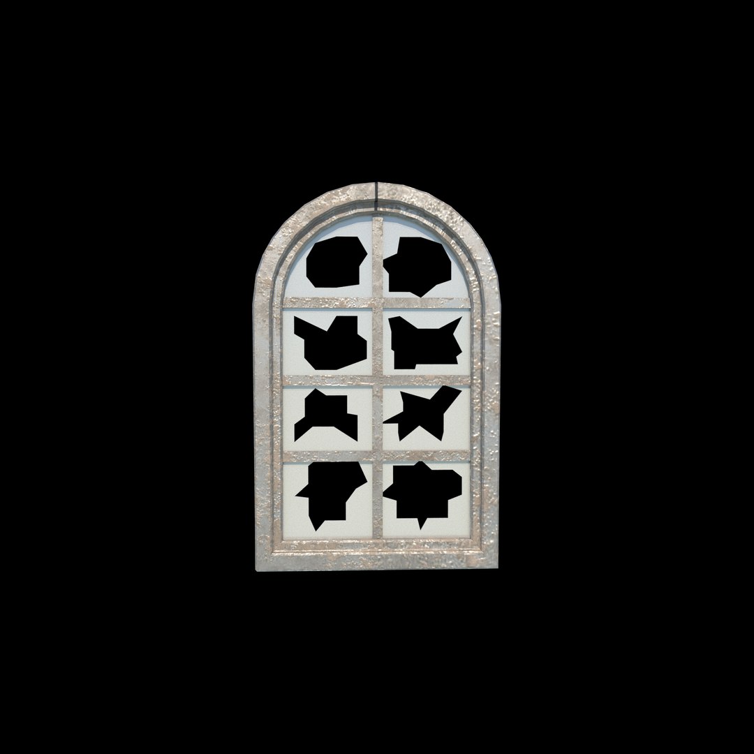 3D Broken Windows Low-poly 3D Model Model - TurboSquid 2334407