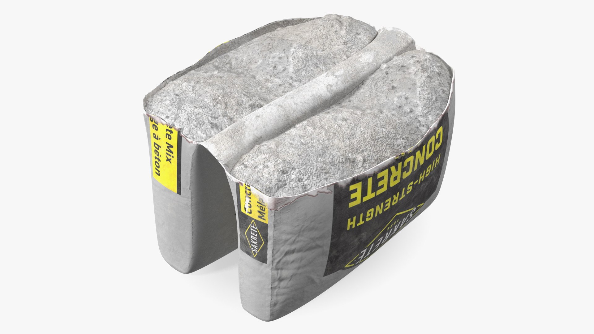 Open Package of Cement Sakrete 80 Lb White 3D model - TurboSquid 2139746