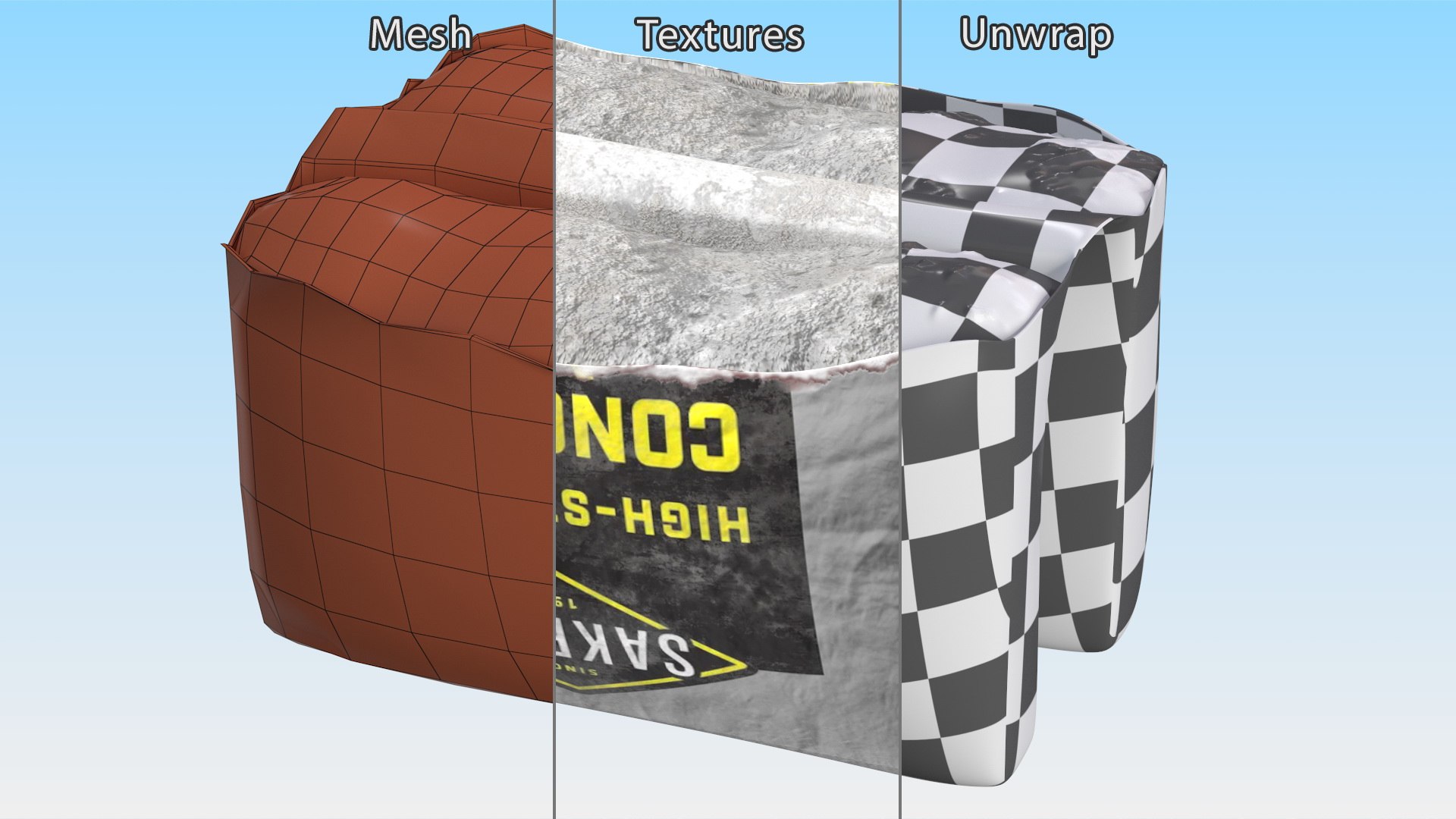 Open Package Of Cement Sakrete 80 Lb White 3D Model - TurboSquid 2139746