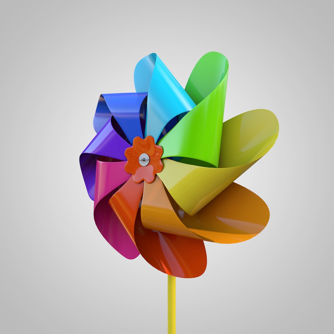 3d Pinwheel Wheel Pin