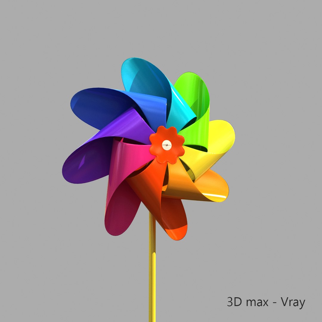 3d Pinwheel Wheel Pin