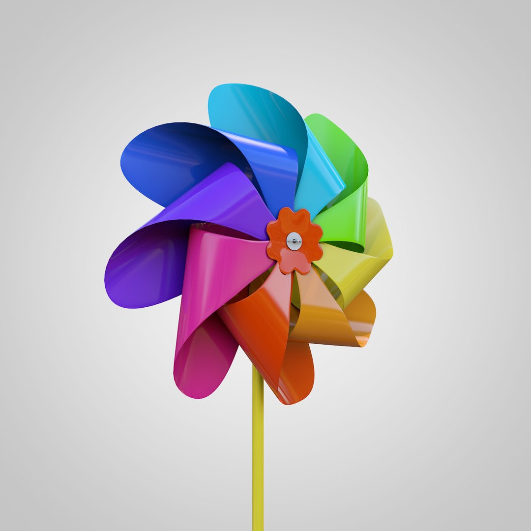 3d Pinwheel Wheel Pin