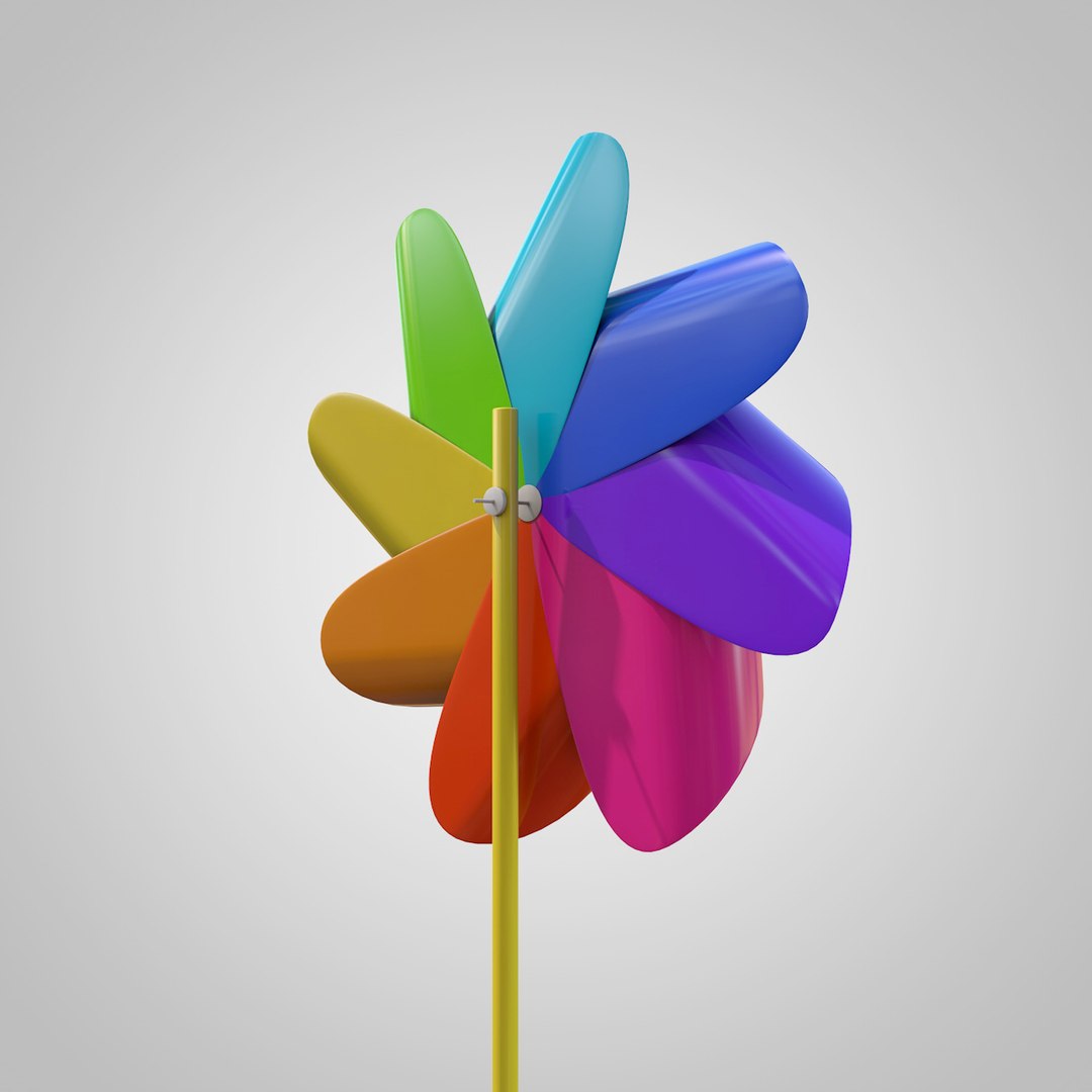 3d Pinwheel Wheel Pin