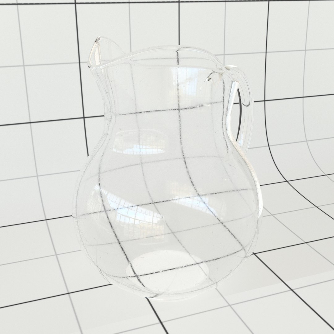 3D Glass Pitcher - TurboSquid 1207954