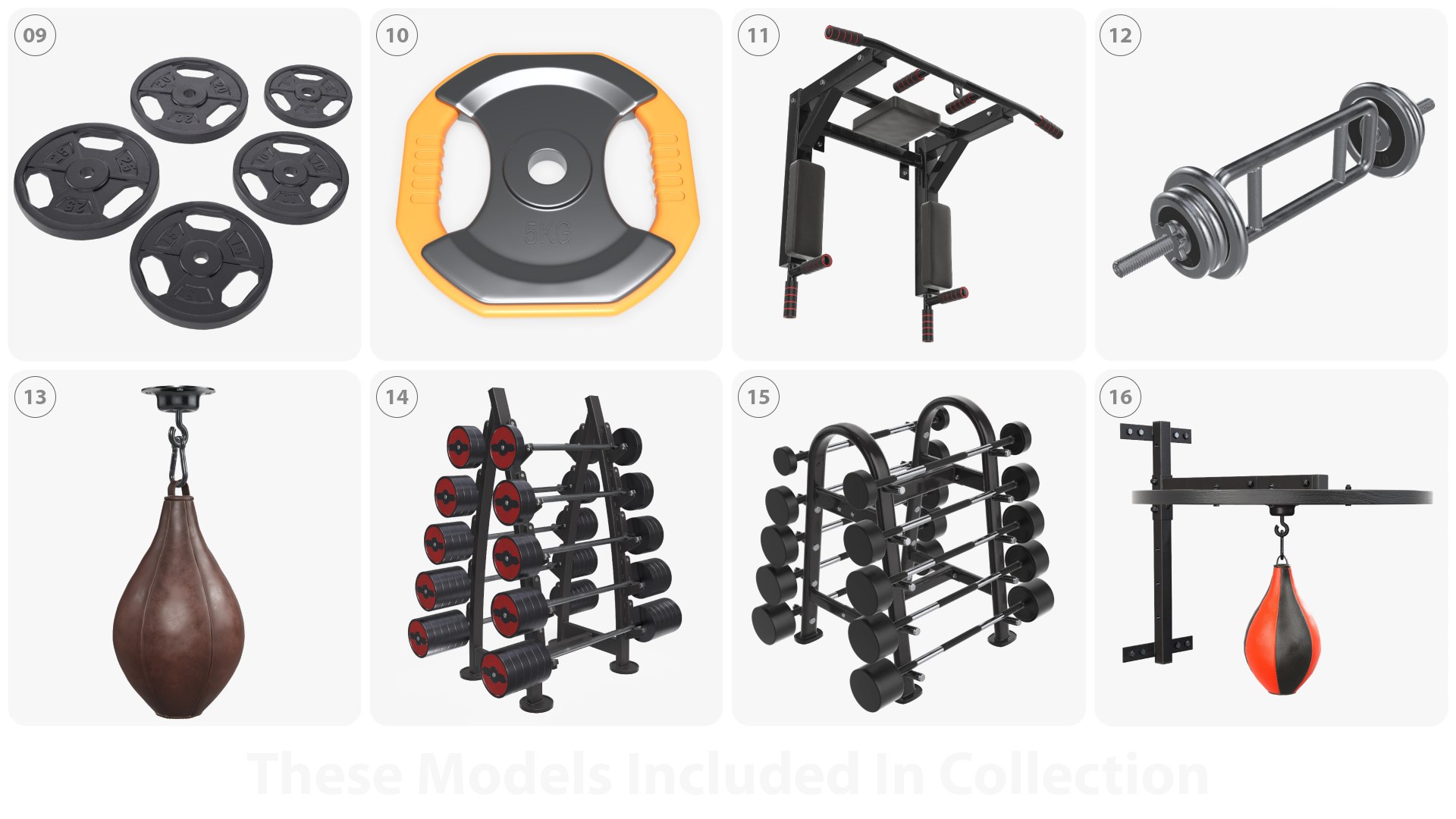3D Model Large Gym Collection - TurboSquid 2206239