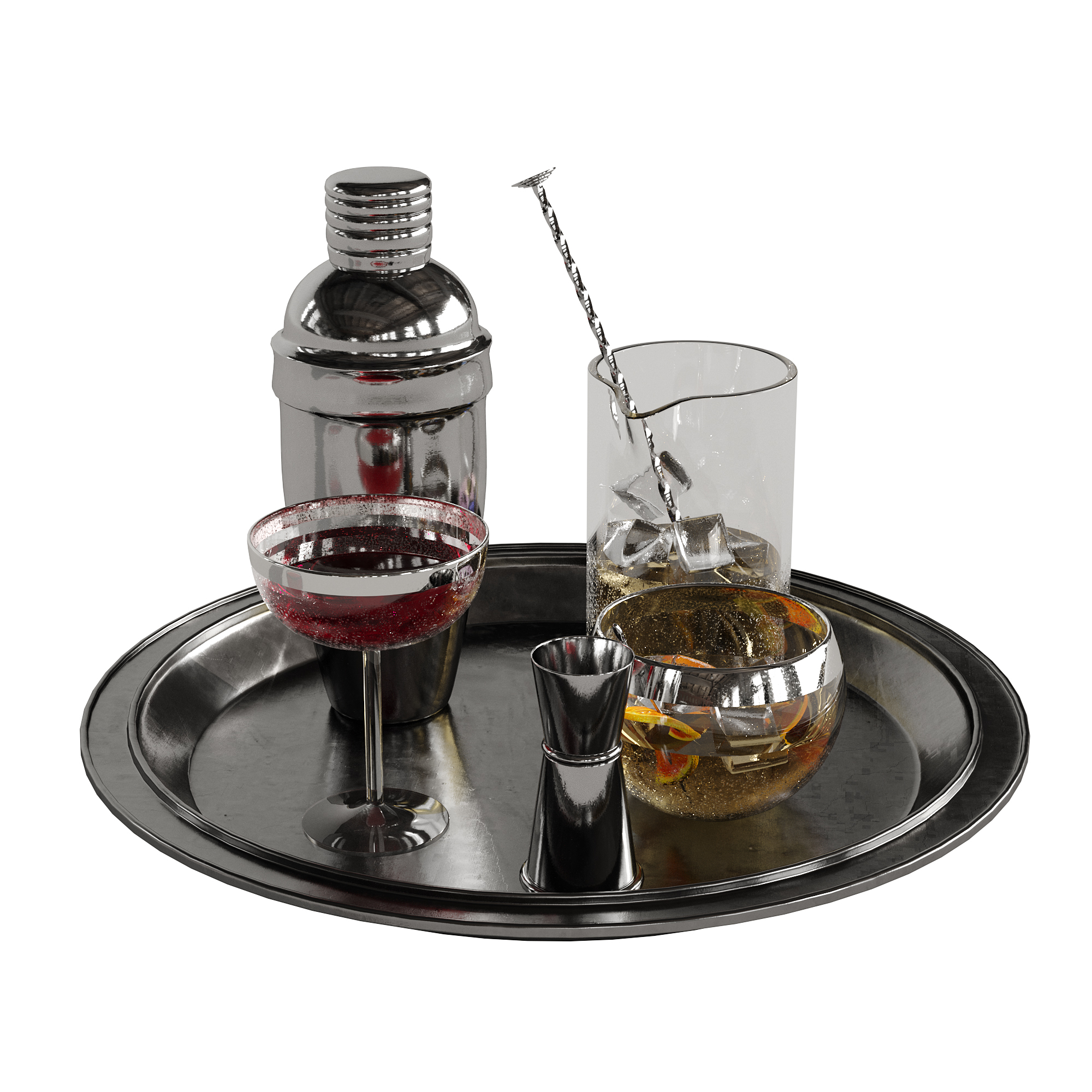 3D Cocktail decor set 1 - TurboSquid 1741781