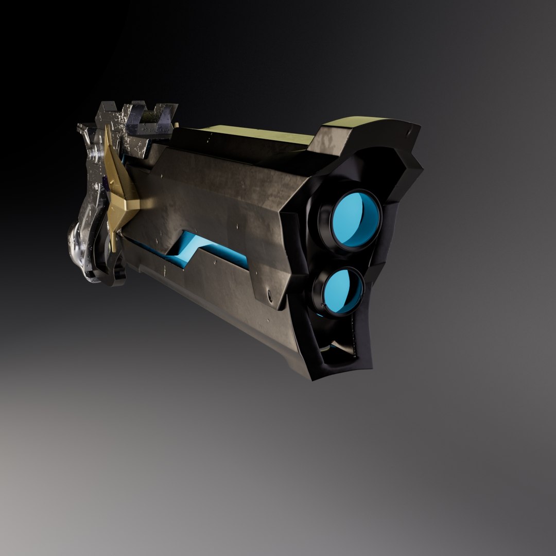 Futuristic Gun-Sci-Fi 3D Gun For Games 3D Model - TurboSquid 2174666
