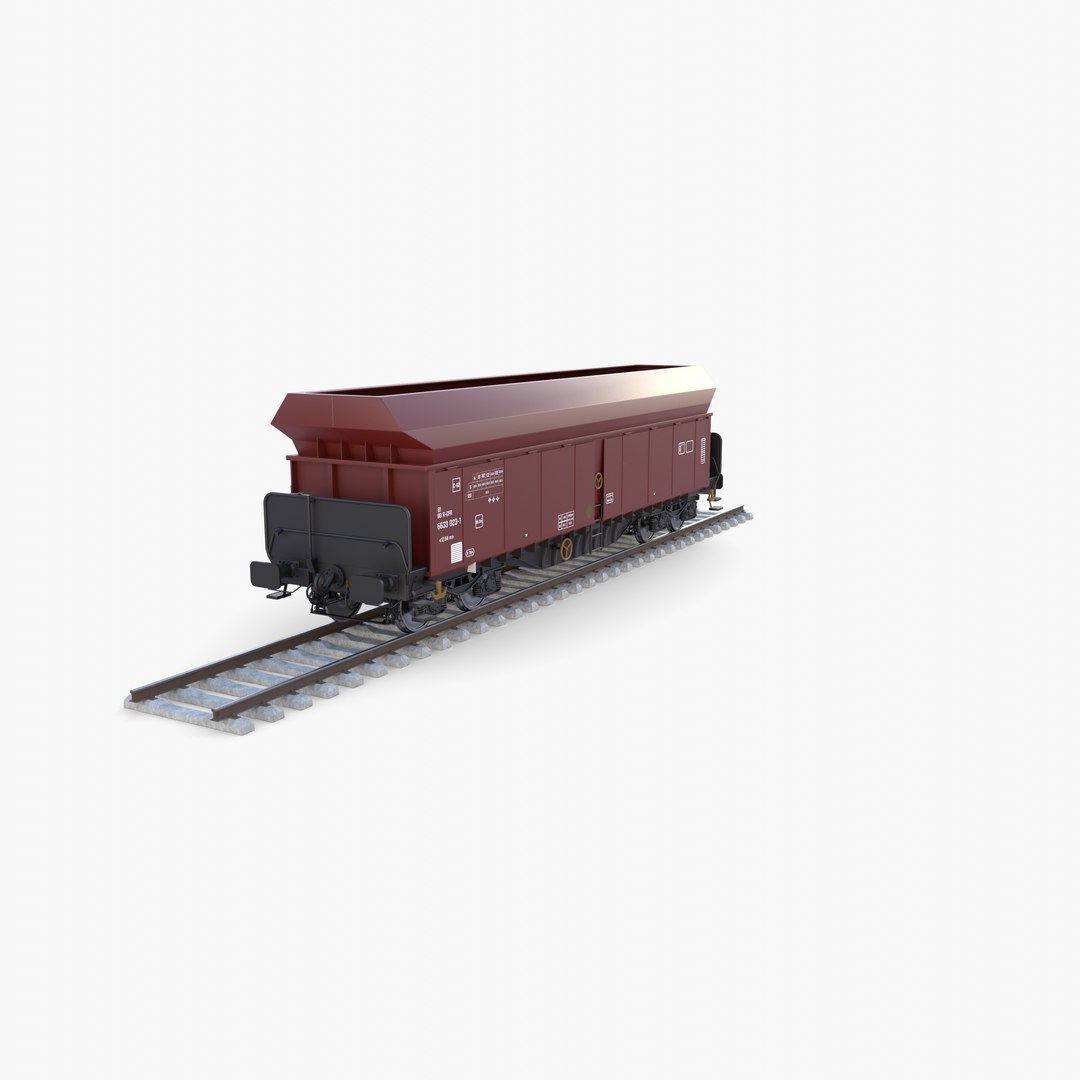 CFR Fals Self Discharger Rail Car V2 Model - TurboSquid 2261806