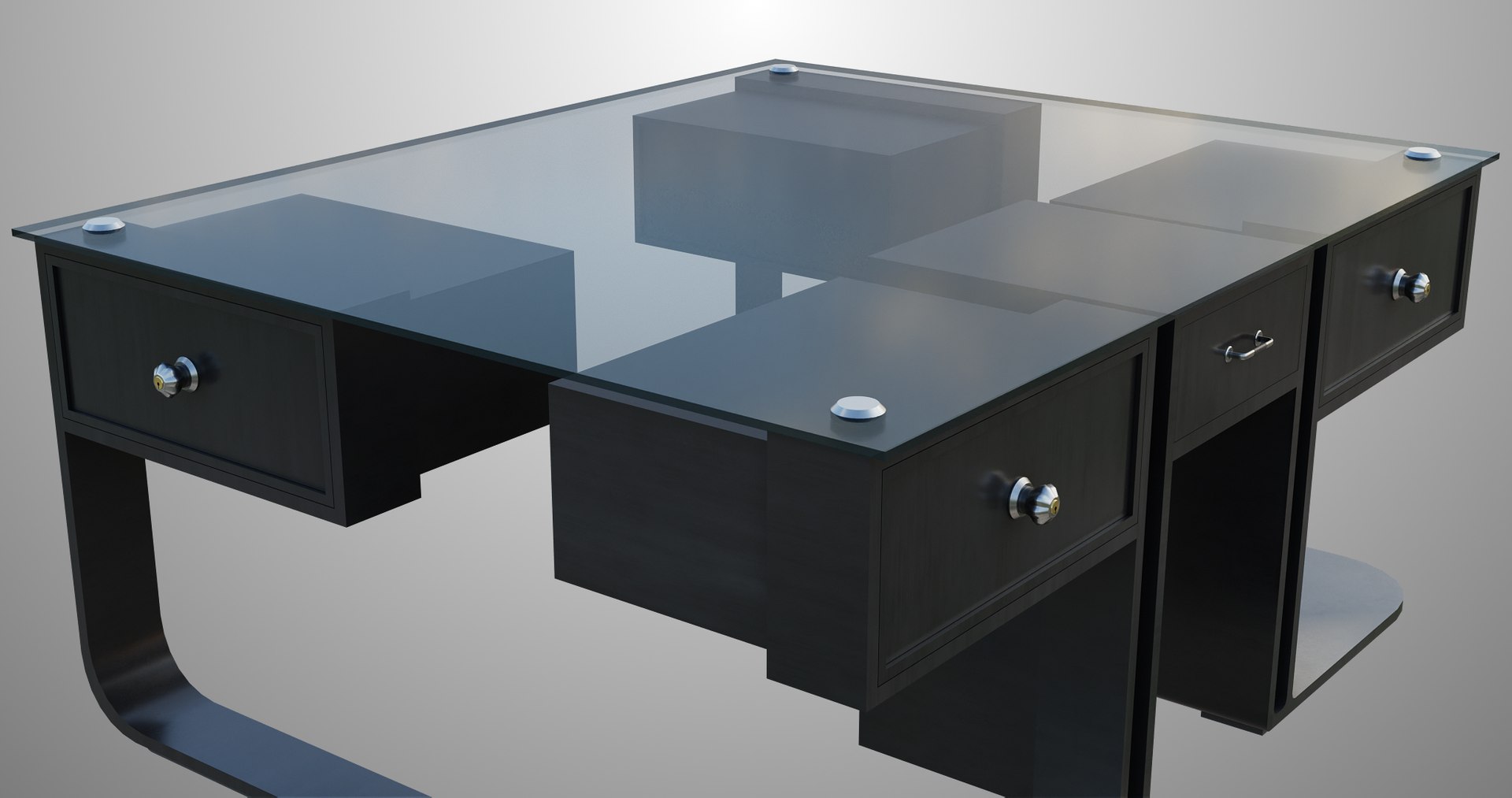 Office Galss Table 01 All PBR Unity UE Textures 3D model - TurboSquid ...