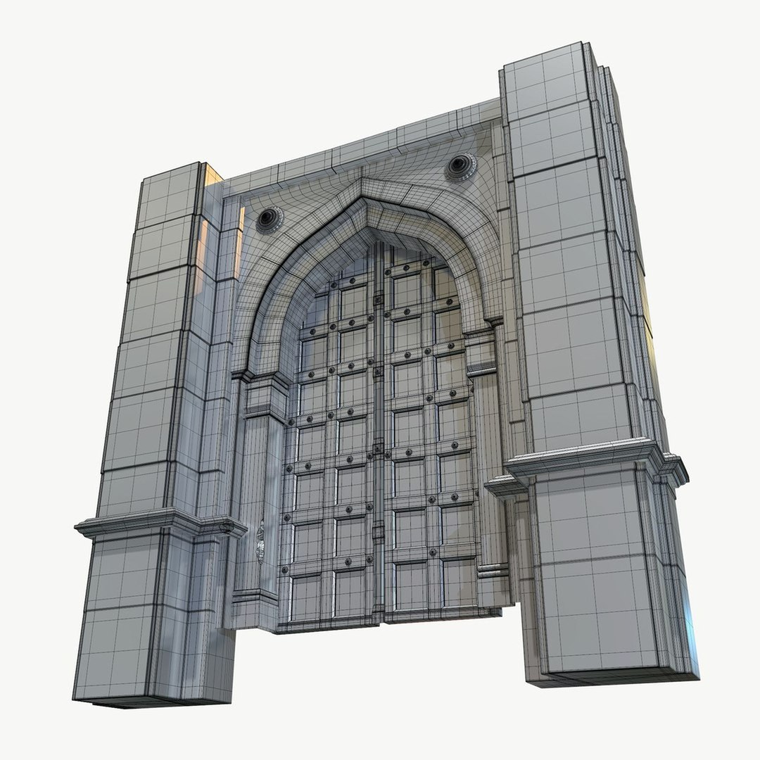 Fantasy Castle Gates 3D model - TurboSquid 2176265