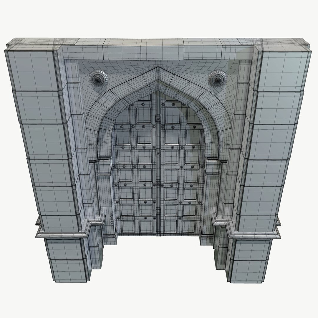 Fantasy Castle Gates 3D model - TurboSquid 2176265