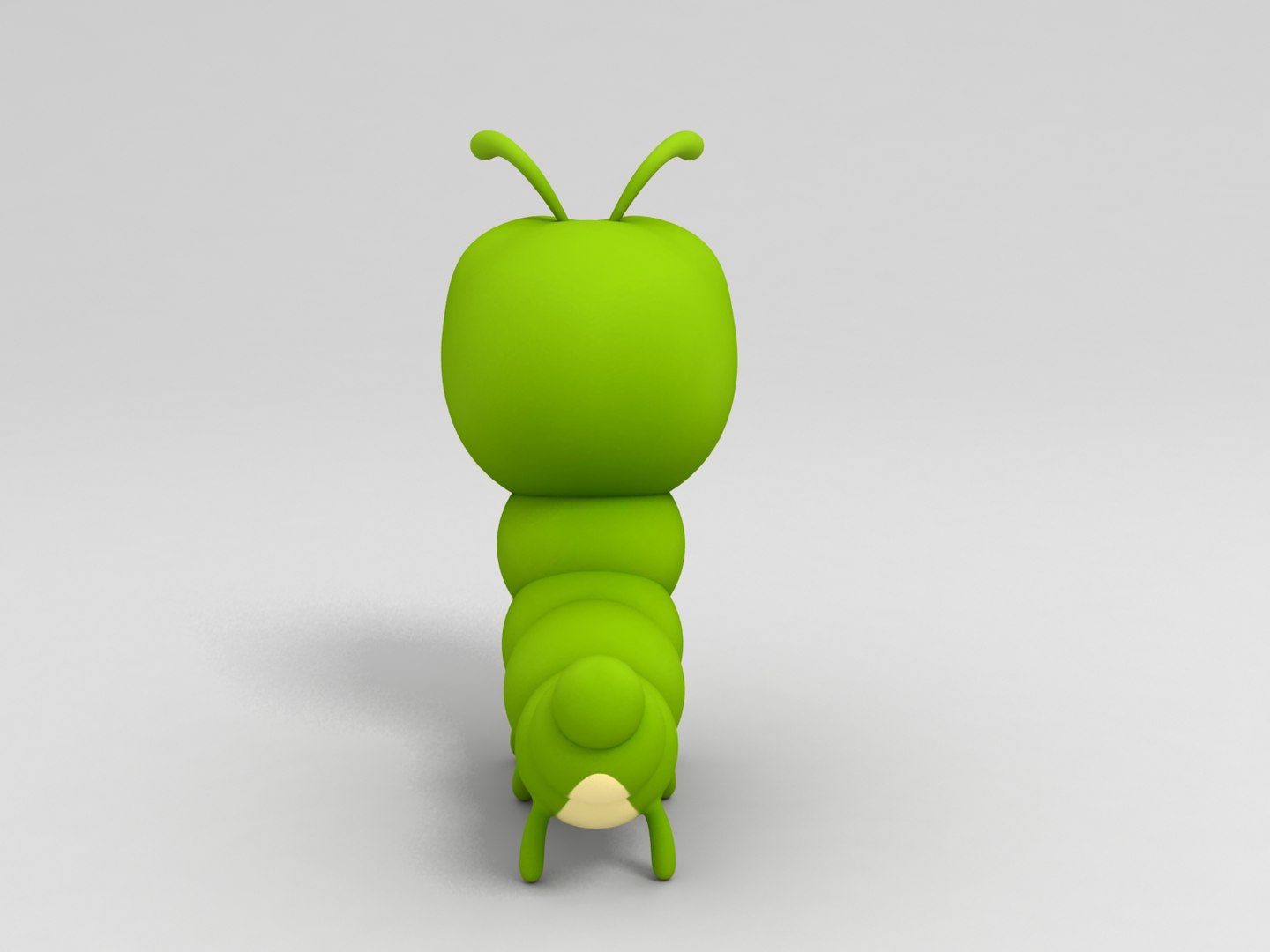Worm Cartoon 3D - TurboSquid 1187002