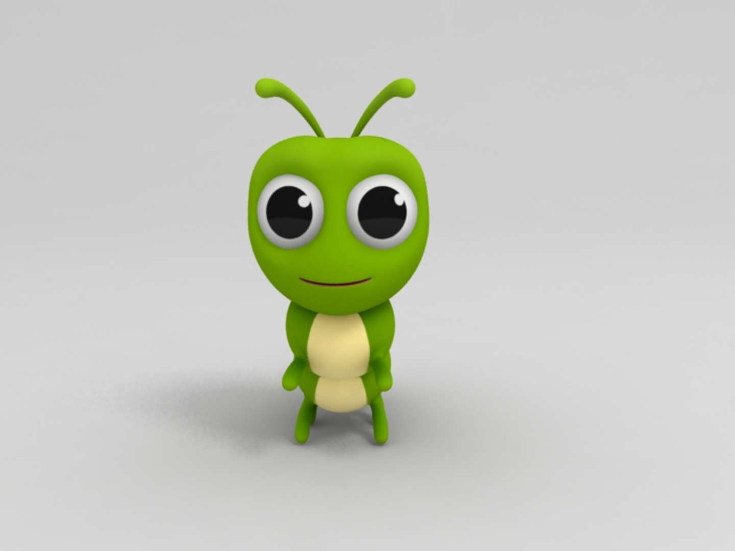 Worm Cartoon 3D - TurboSquid 1187002
