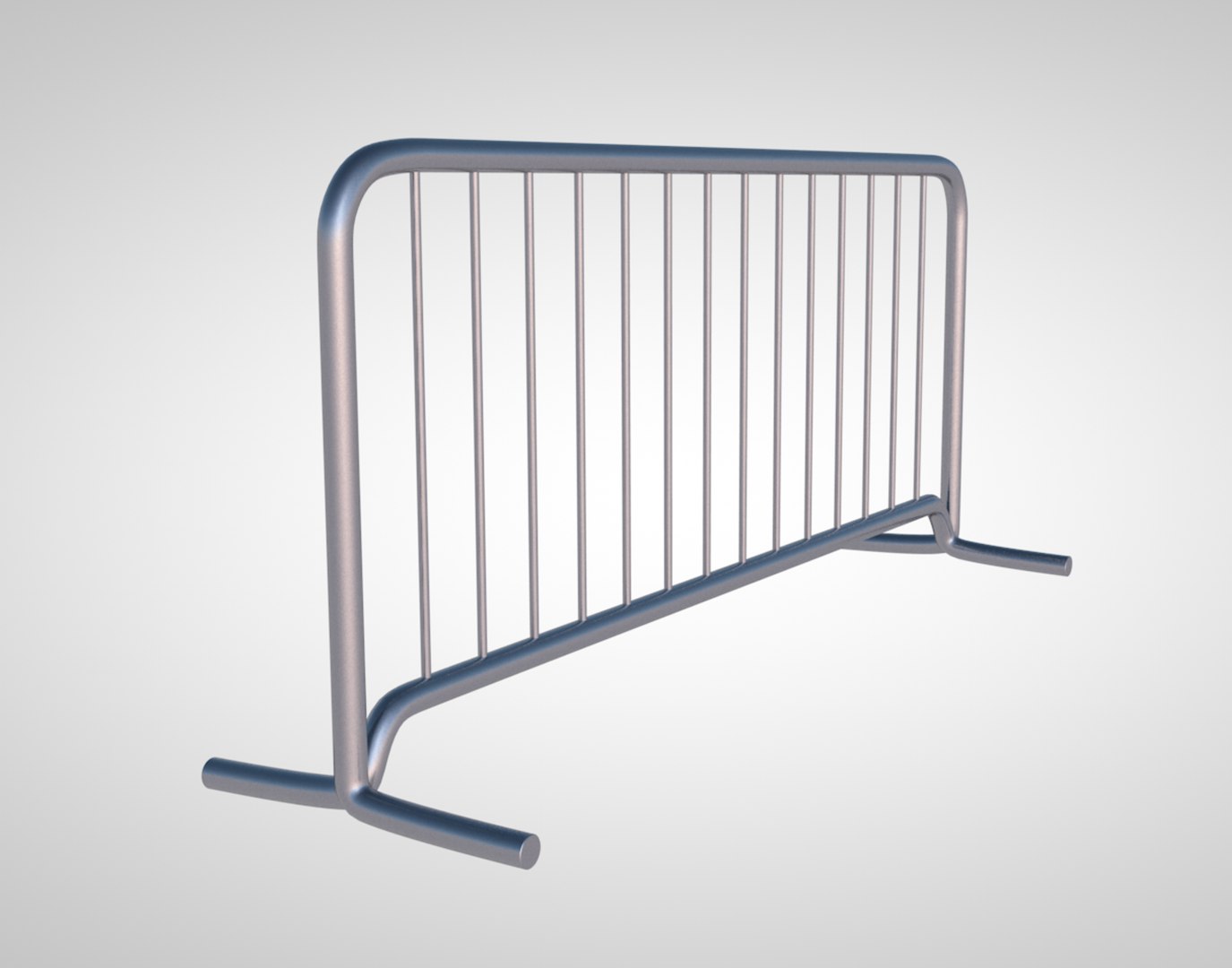 Crowd Control Barrier Bike Rack 3D - TurboSquid 1499637