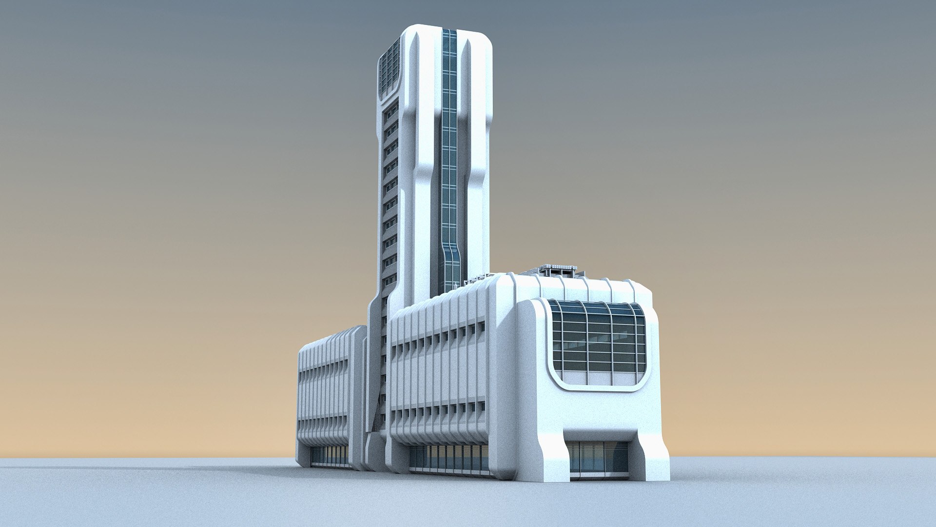 Future Building 012 3D - TurboSquid 2039533