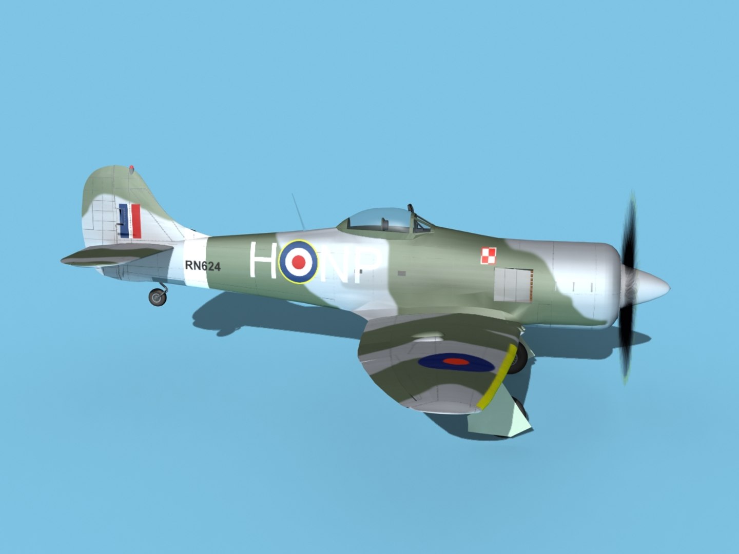 Propeller hawker tempest 3D - TurboSquid 1489313