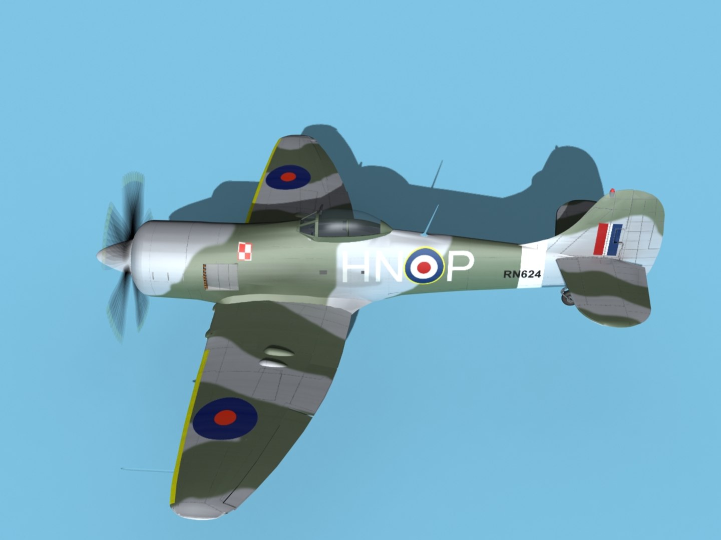 Propeller hawker tempest 3D - TurboSquid 1489313