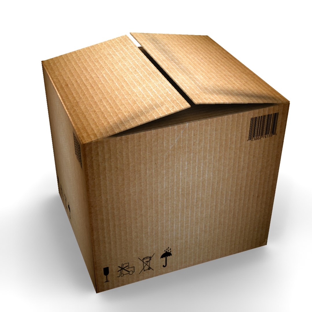 3d Model Cardboard Box