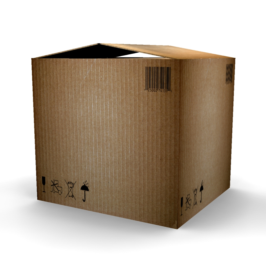 3d Model Cardboard Box