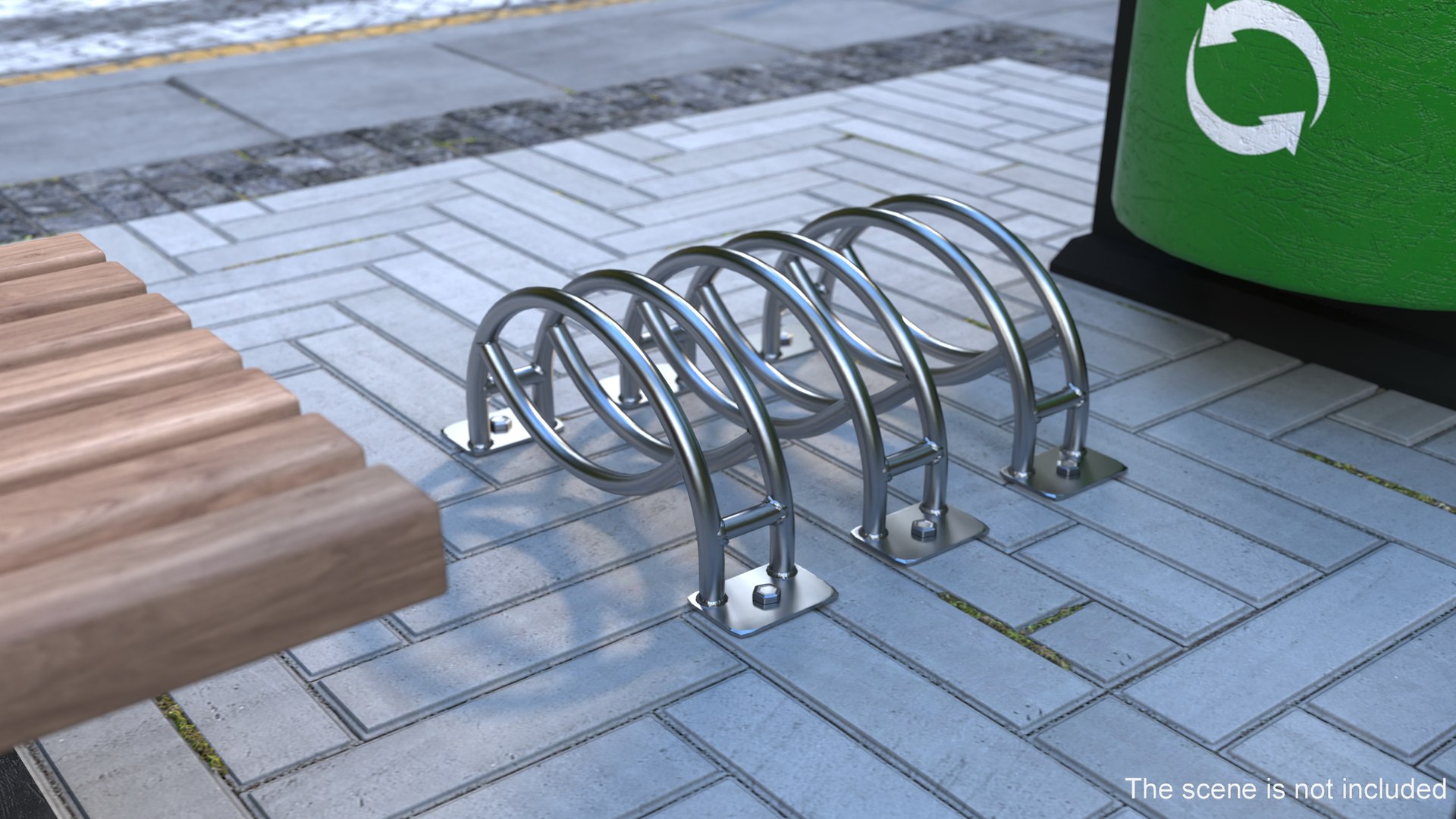 3D Single Cycle Stand Black Model - TurboSquid 1943713