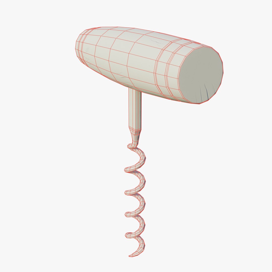 Wine Corkscrew 3D Model - TurboSquid 2082089