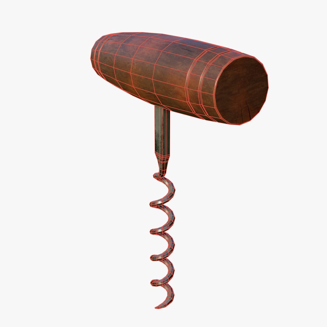 Wine Corkscrew 3D Model - TurboSquid 2082089